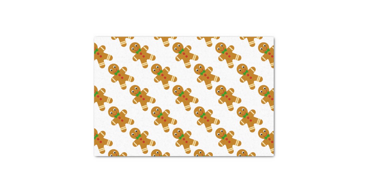 Gingerbread Man Tissue Paper | Zazzle