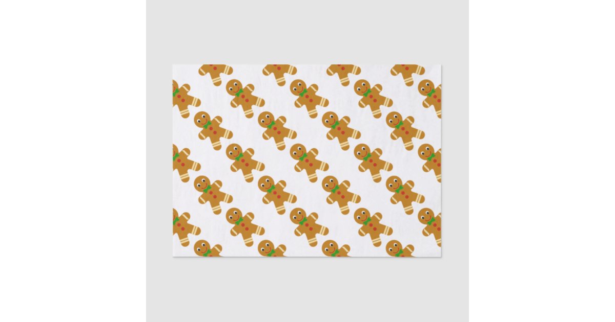 Gingerbread Man Tissue Paper | Zazzle