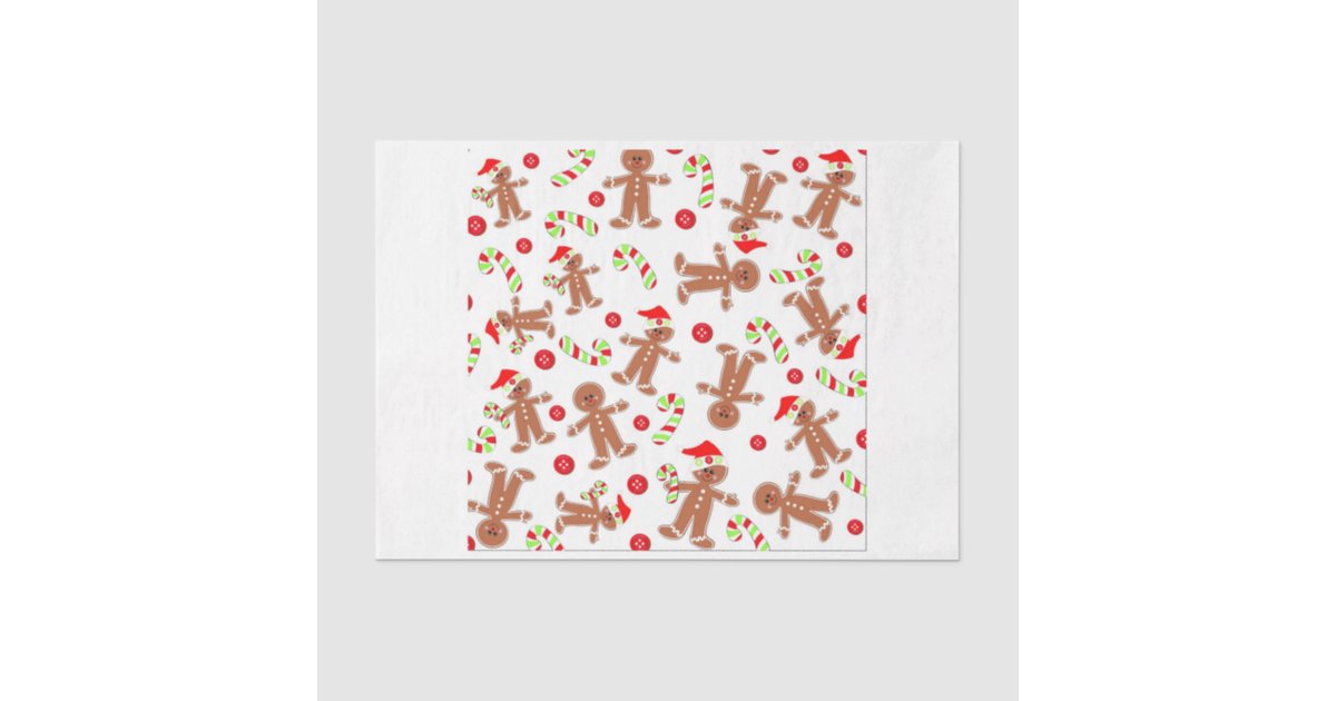 Gingerbread Man Tissue Paper | Zazzle