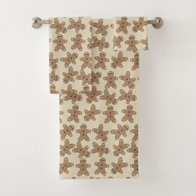 Gingerbread Men Christmas Towel Set | Zazzle