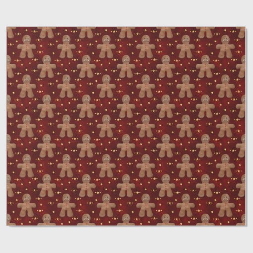 Gingerbread Men Christmas Wrapping Paper | Zazzle