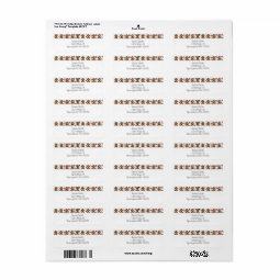 Gingerbread Men Return Address Labels | Zazzle