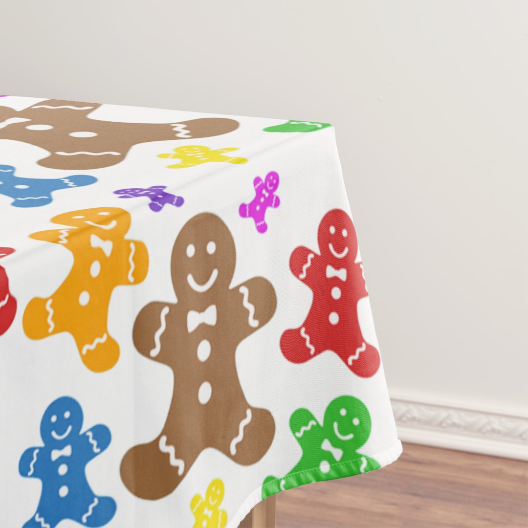 Gingerbread Men Tablecloth | Zazzle