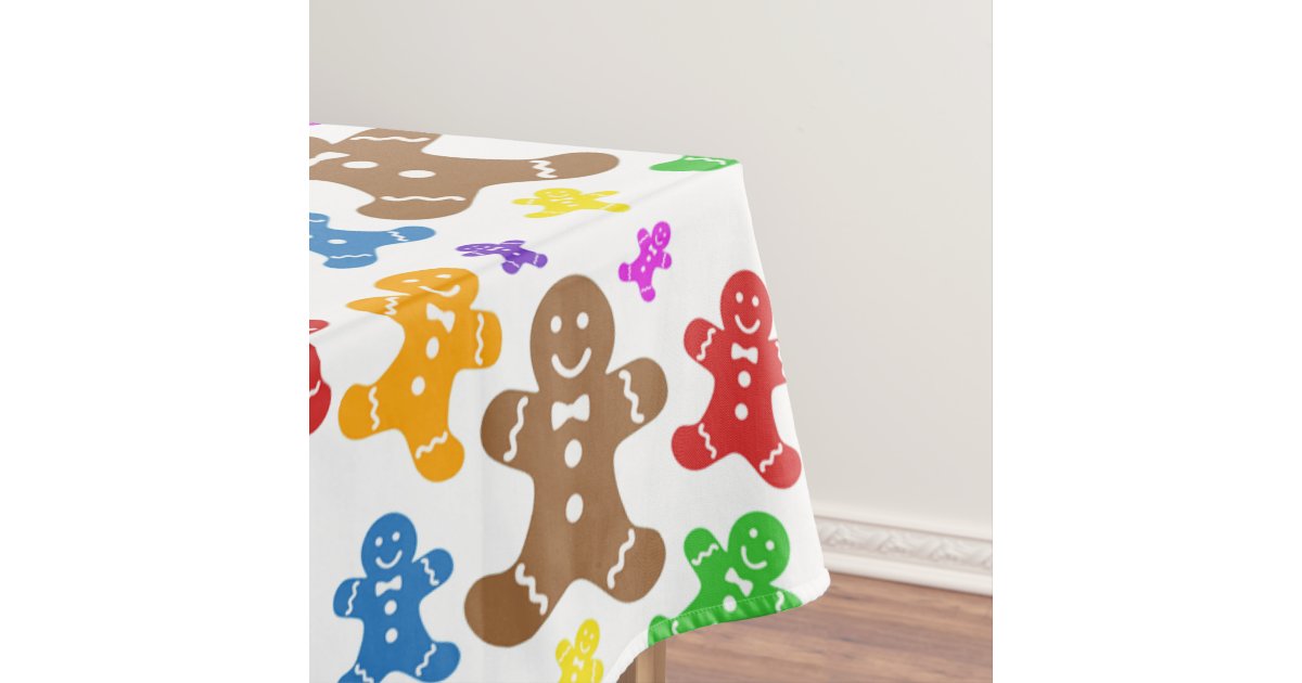 Gingerbread Men Tablecloth | Zazzle