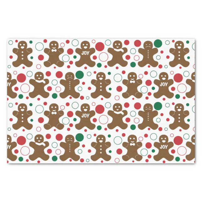 Gingerbread Men Tissue Paper | Zazzle