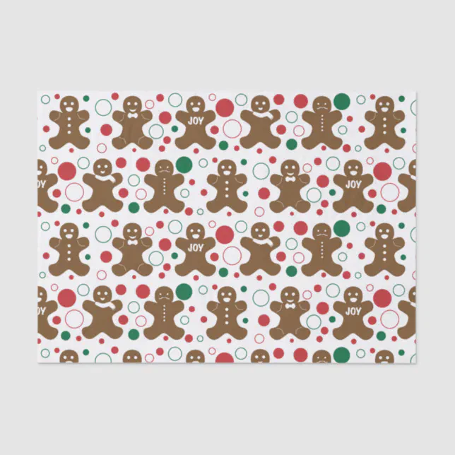 Gingerbread Men Tissue Paper | Zazzle