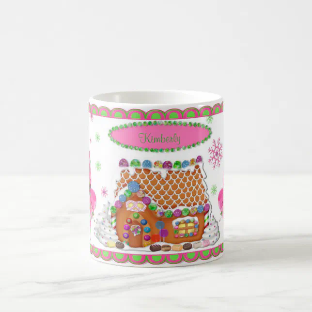 GINGERBREAD MUG - PERSONALIZE NAME - CHRISTMAS | Zazzle