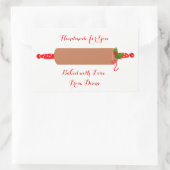 Gingerbread Rolling Pin Stickers | Zazzle