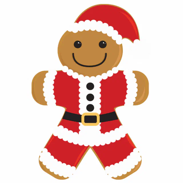 Gingerbread Santa Cutout | Zazzle