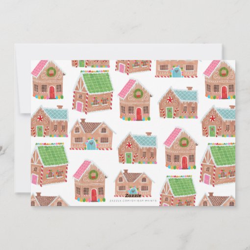 Gingerbread Street Holiday Photo Card | Zazzle