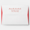 Gingham Apple Red Envelope | Zazzle