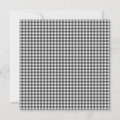 Gingham Black White Checkered Plaid Baby Shower Invitation | Zazzle