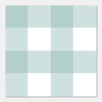 Gingham check cute simple large teal plaid wallpaper | Zazzle