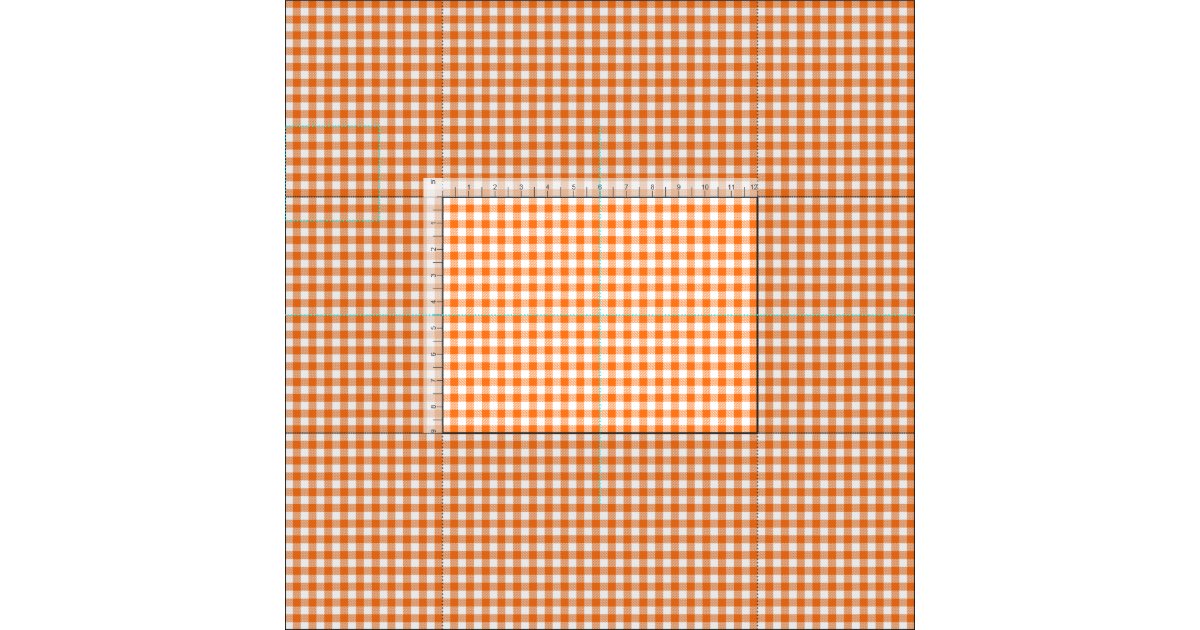 Gingham Check Print Fabric | Zazzle