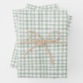 Gingham Handmade Pattern Cute CUSTOM Wrapping Paper Sheets | Zazzle