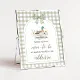 Gingham Mallard Duck Baby Envelope Station Sign | Zazzle
