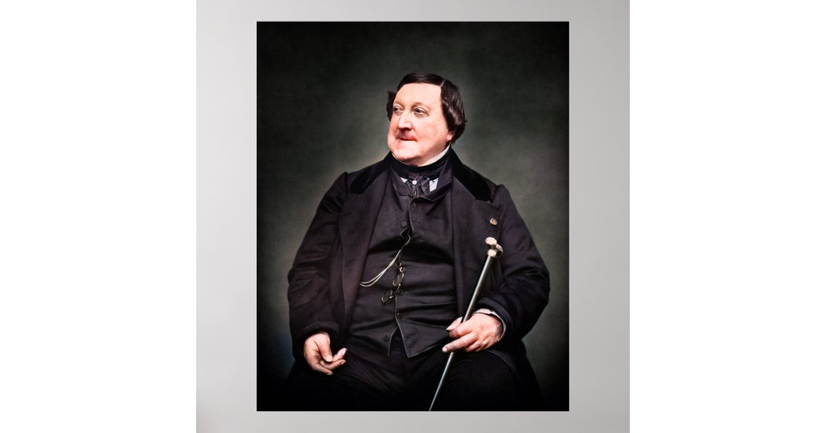 Gioachino Rossini – Composer Poster | Zazzle