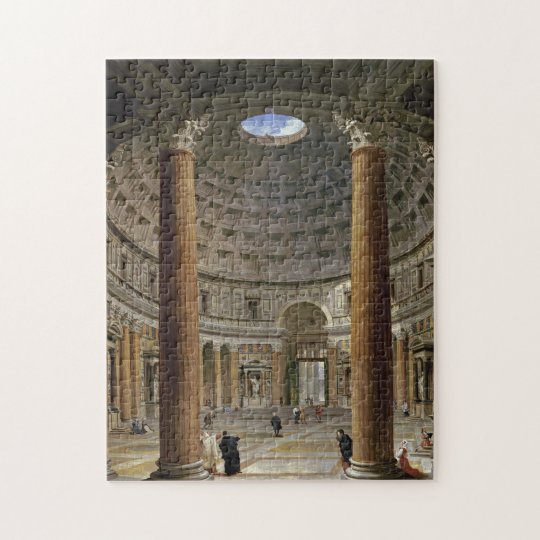 Giovanni Paolo Panini - The Pantheon, Rome Jigsaw Puzzle | Zazzle.com