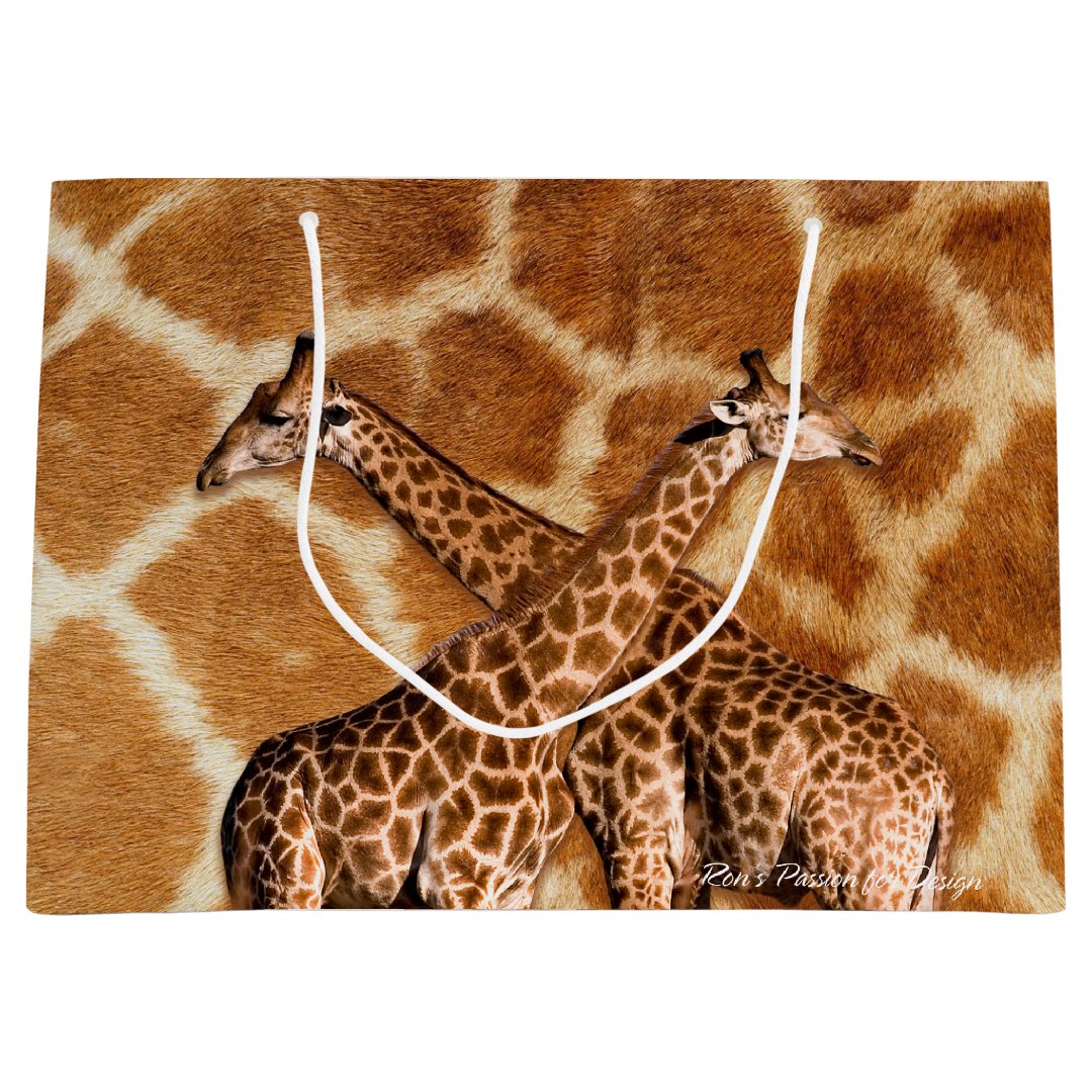Giraffe 1A Options Large Gift Bag | Zazzle