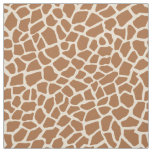 Giraffe Animal Print Brown and Yellow Pattern Fabric | Zazzle