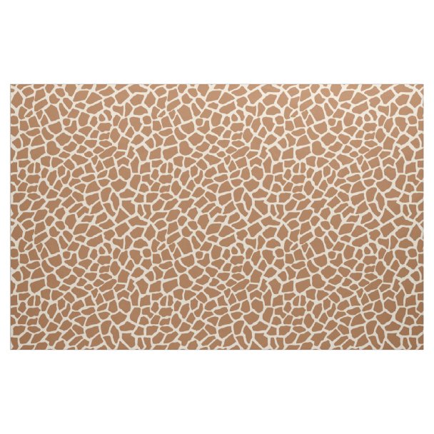 Giraffe Safari Print Fabric | Zazzle