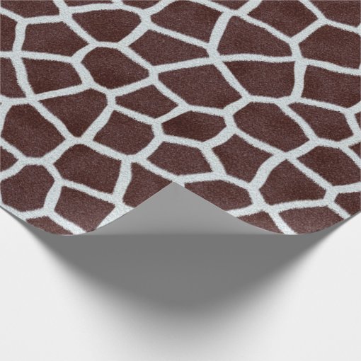 Giraffe animal print wrapping paper | Zazzle