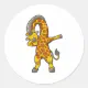 Giraffe at Hip Hop Dance Dab Classic Round Sticker | Zazzle