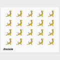 Giraffe at Yoga Stretching exercises Leg Square Sticker | Zazzle