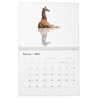 GIRAFFE CALENDAR | Zazzle