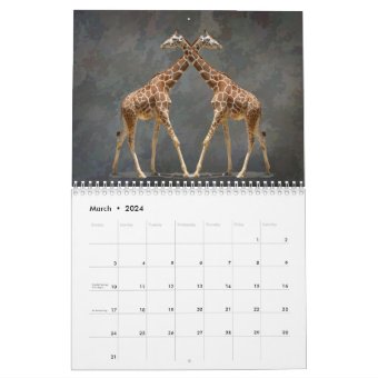 GIRAFFE CALENDAR | Zazzle