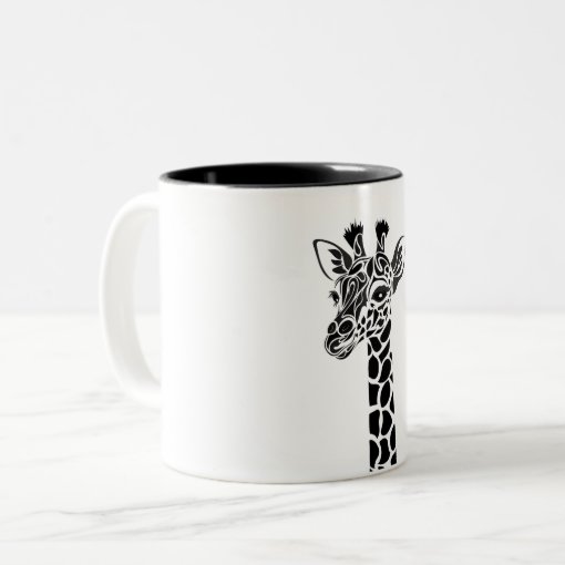Giraffe coffee mug cup cute custom made design. | Zazzle
