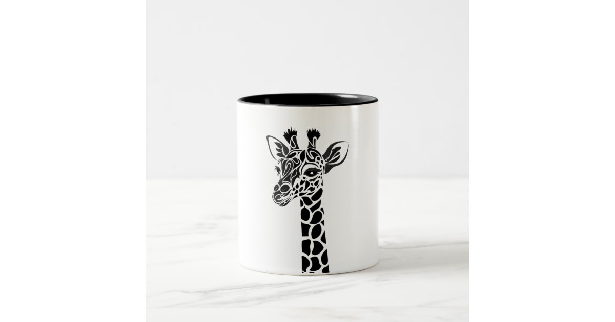 Giraffe coffee mug cup cute custom made design. | Zazzle