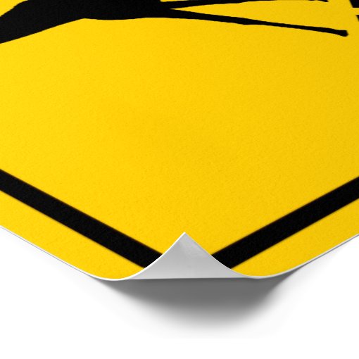 Giraffe Crossing Highway Sign | Zazzle