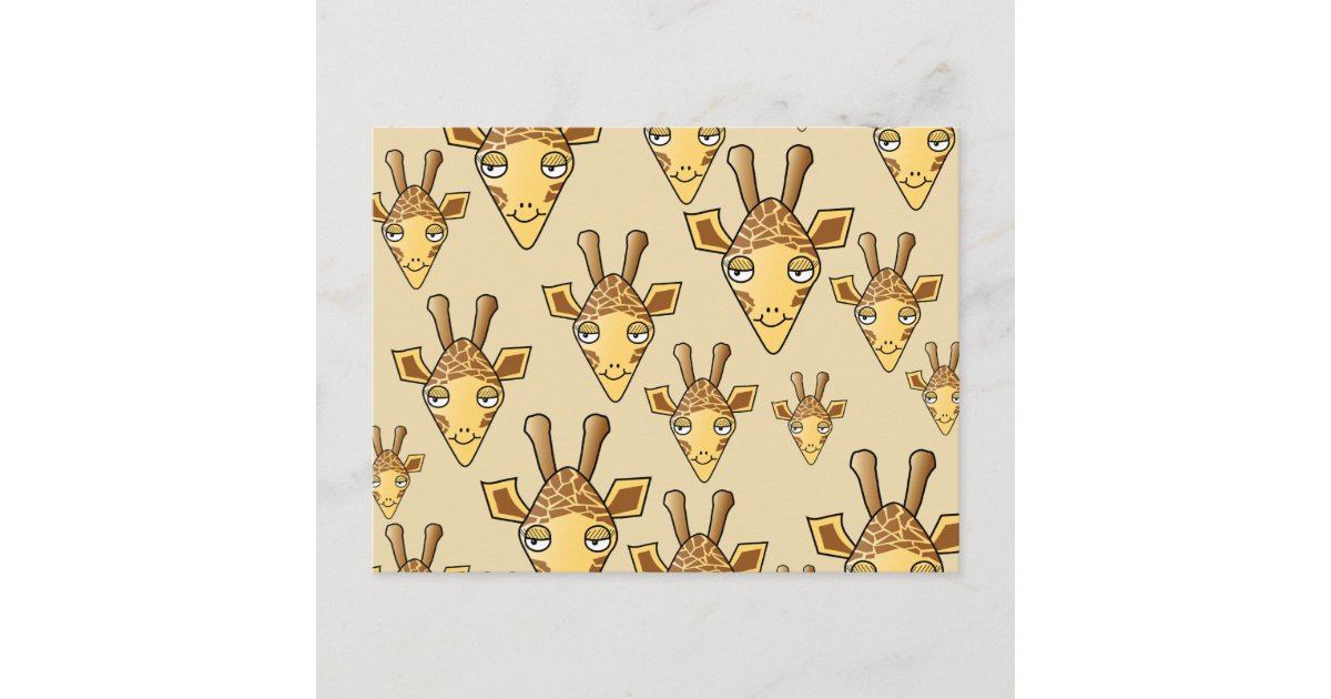 Giraffe Design. Postcard | Zazzle
