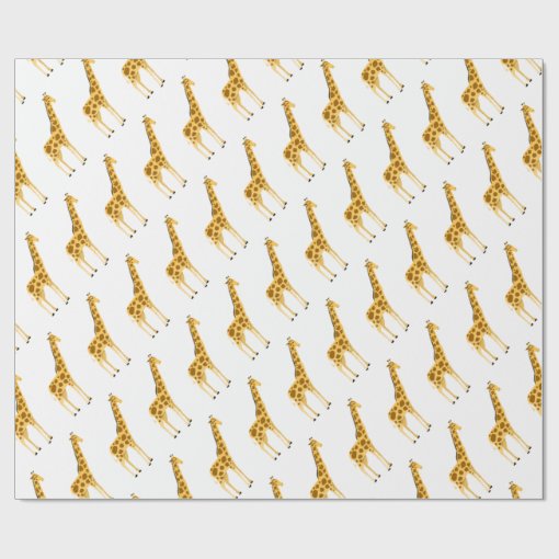 Giraffe Design Wrapping Paper | Zazzle