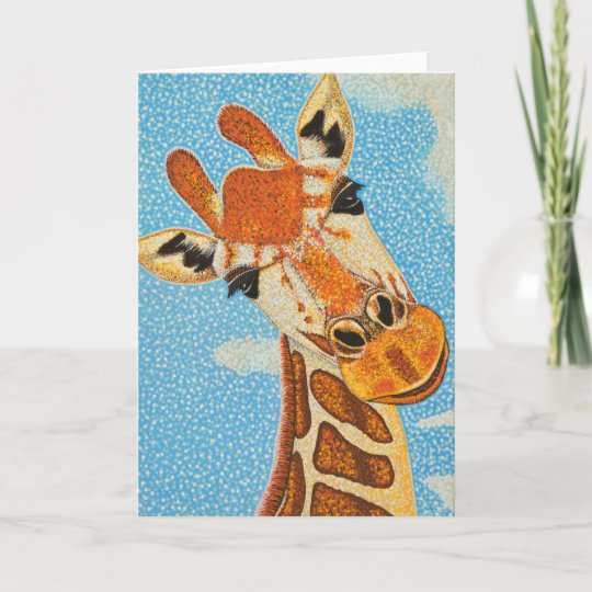 Giraffe Greeting Card | Zazzle.com