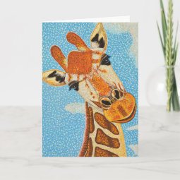 Giraffe Greeting Card | Zazzle