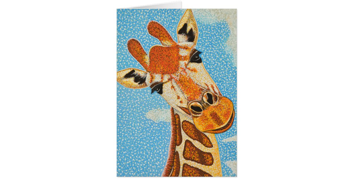 Giraffe Greeting Card | Zazzle.com