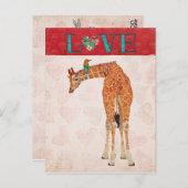 GIRAFFE & HUMMINGBIRD LOVE Postcard | Zazzle
