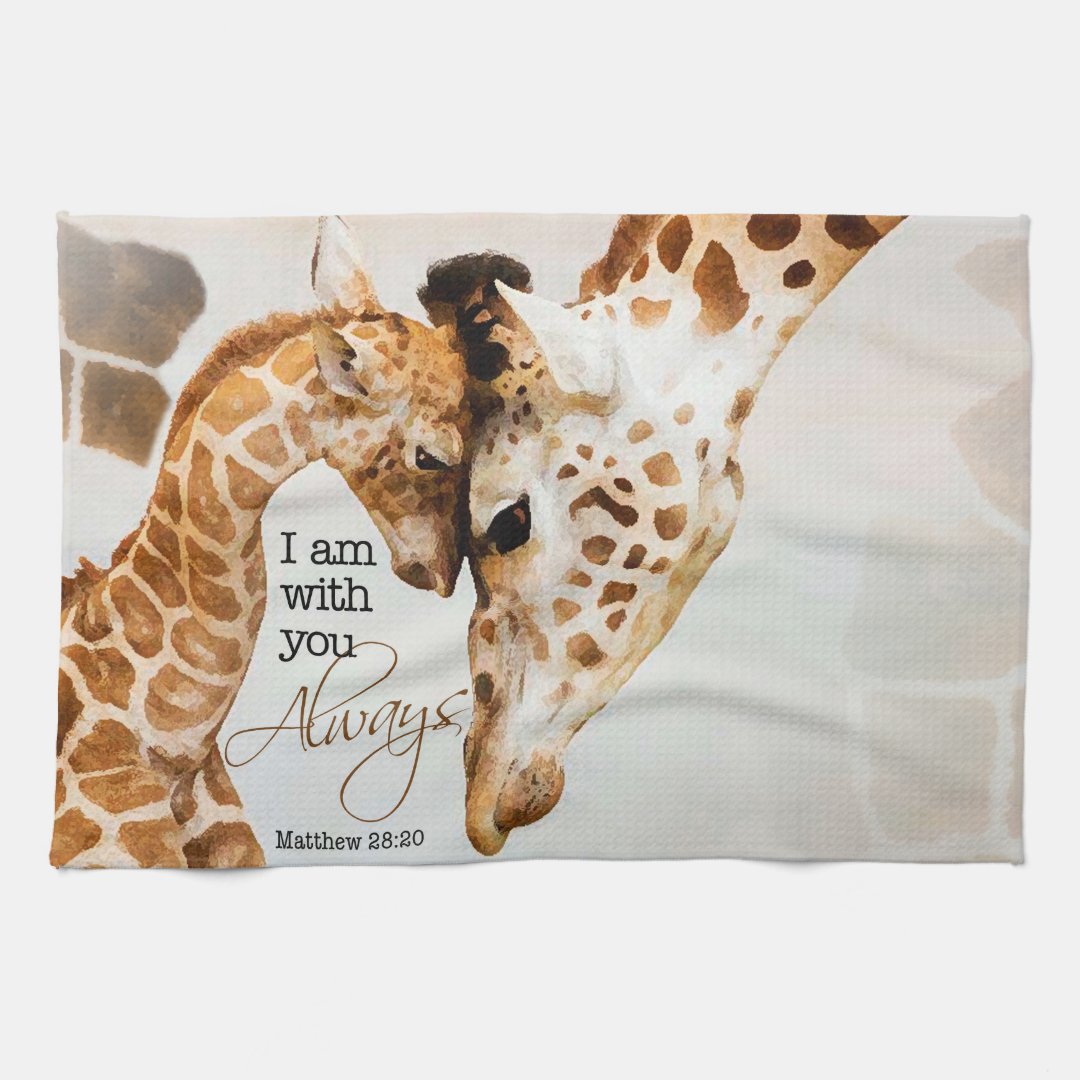 giraffe kitchen towel | Zazzle