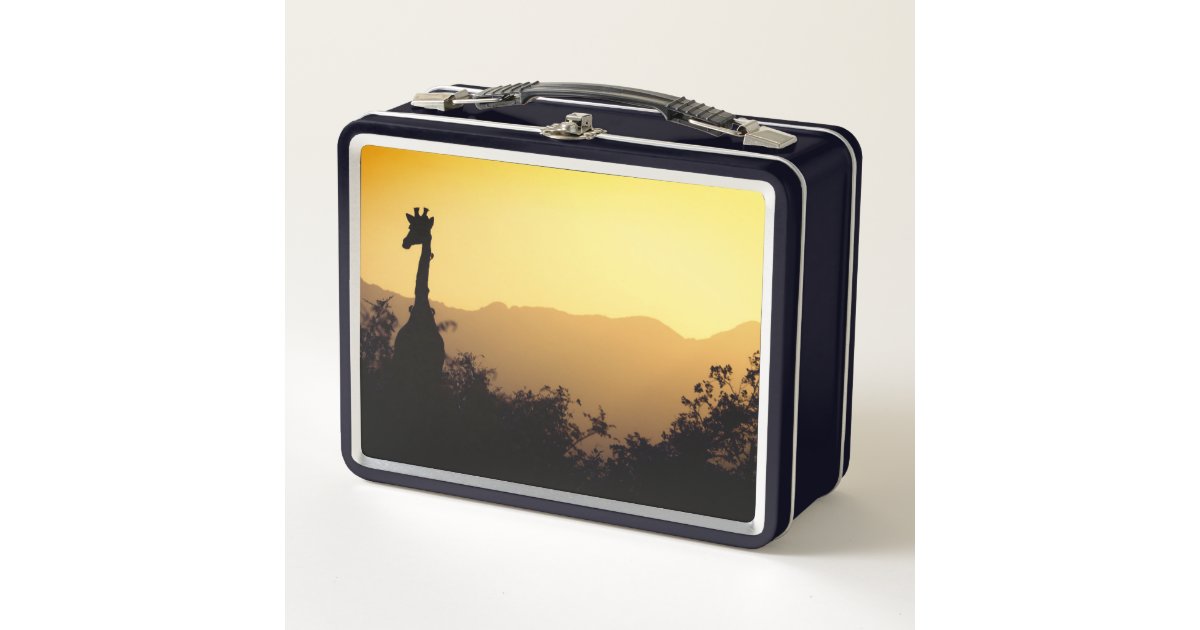 Giraffe Metal Lunch Box | Zazzle