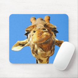 GIRAFFE MOUSE PAD | Zazzle