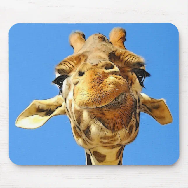 GIRAFFE MOUSE PAD | Zazzle