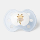 Cute Blue / Brown Owl, Personalized Boys Pacifier | Zazzle.com