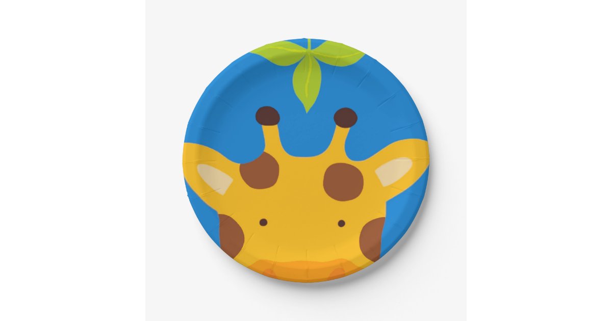 Giraffe Paper Plates | Zazzle