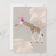Giraffe Partying Safari Animals Birthday Party Invitation | Zazzle