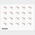 Giraffe Partying Safari Animals Having a Party Classic Round Sticker ...