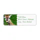 Giraffe Photo Return Address Mailing Label | Zazzle