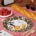 Giraffe Print Jungle Safari Animals Paper Plate | Zazzle