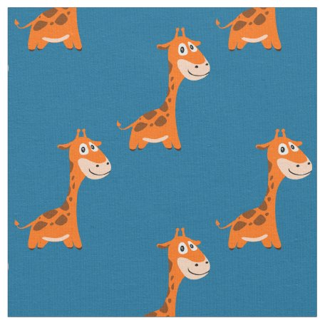 Blue Baby Safari Fabric | Zazzle